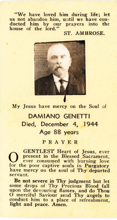 Cosma Damiano Genetti – The Genetti Family Genealogy Project